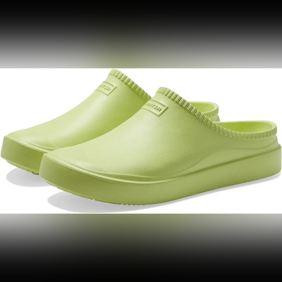 Hunter | Shoes | Hunter Inout Bloom Algae Foam Zesty Yellow Clog | Poshmark
